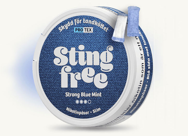 White snus with gum protection - Stingfree